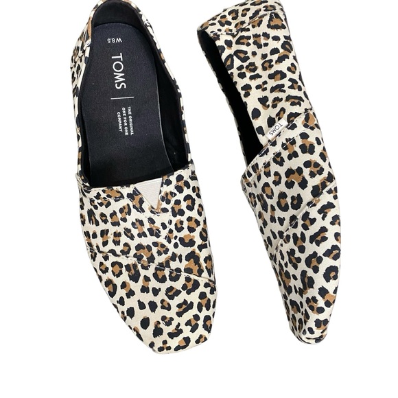 Toms | Shoes | Toms Leopard Print Slipon Loafers Mules Animal Print ...